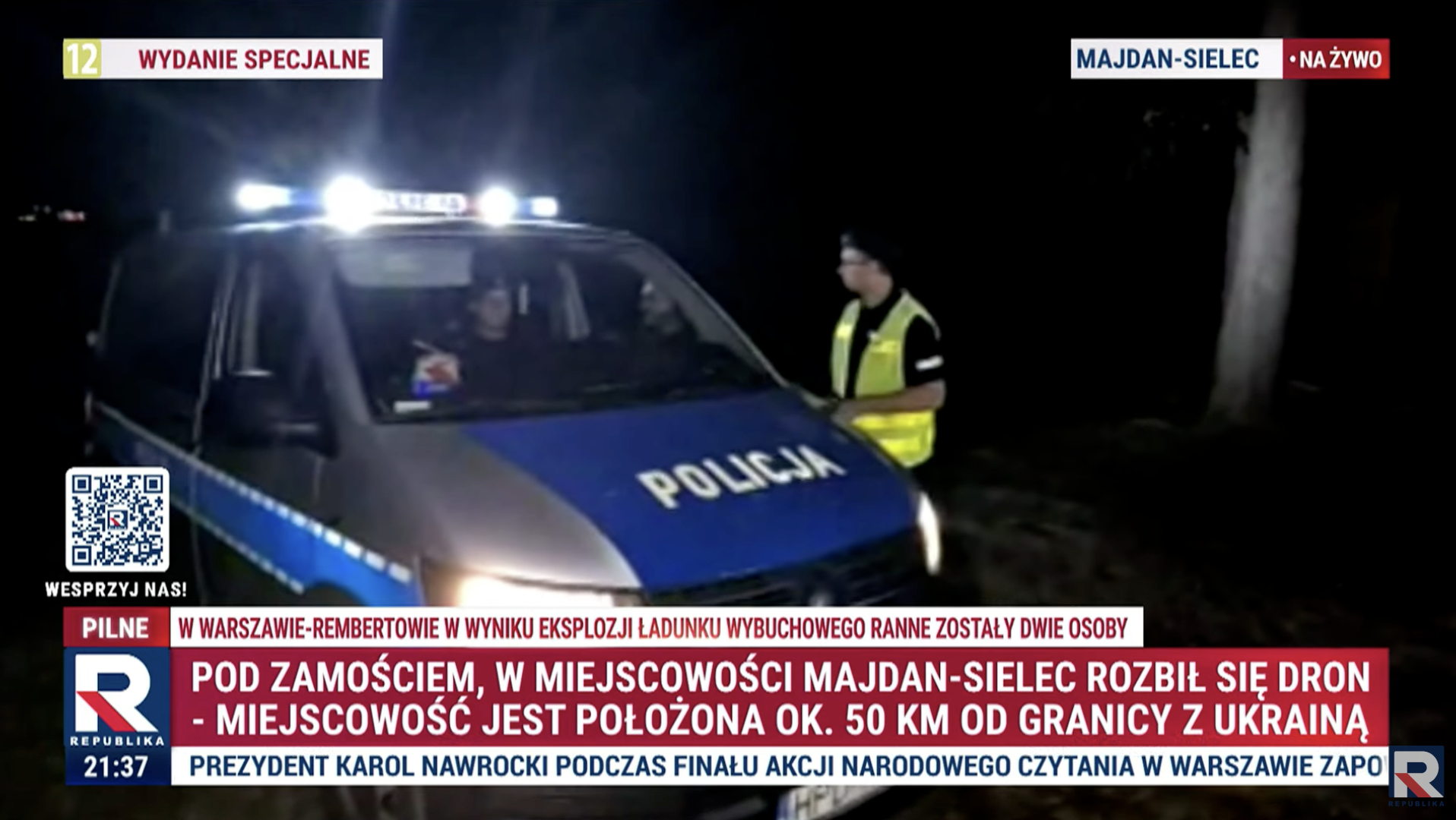 AKTUALIZACJA: Wiadomo, co spadło na Lubelszczyźnie